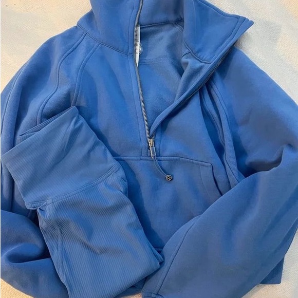 Jackets & Coats | Vibrant Blue Quarterzip Pullover | Poshmark
